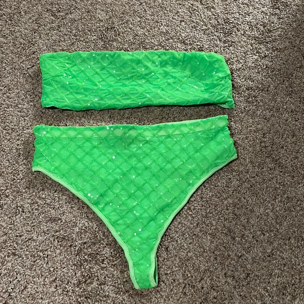 Neon 2 Piece Rave Outfit - Gem